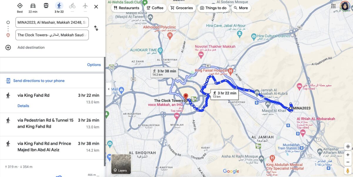 Walking From Mina To Makkah During Hajj- What To Expect